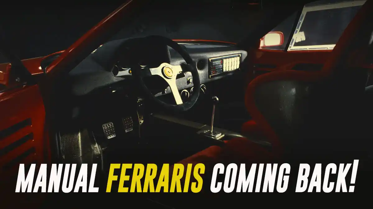 Ferrari Could Bring Back Manual Transmission