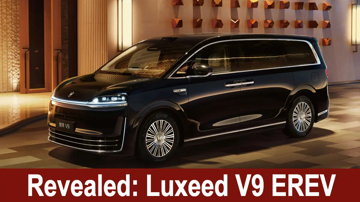 Luxeed V9 EREV Revealed: Huawei Tech, 1,200 Km Range, And A Helmet Airbag